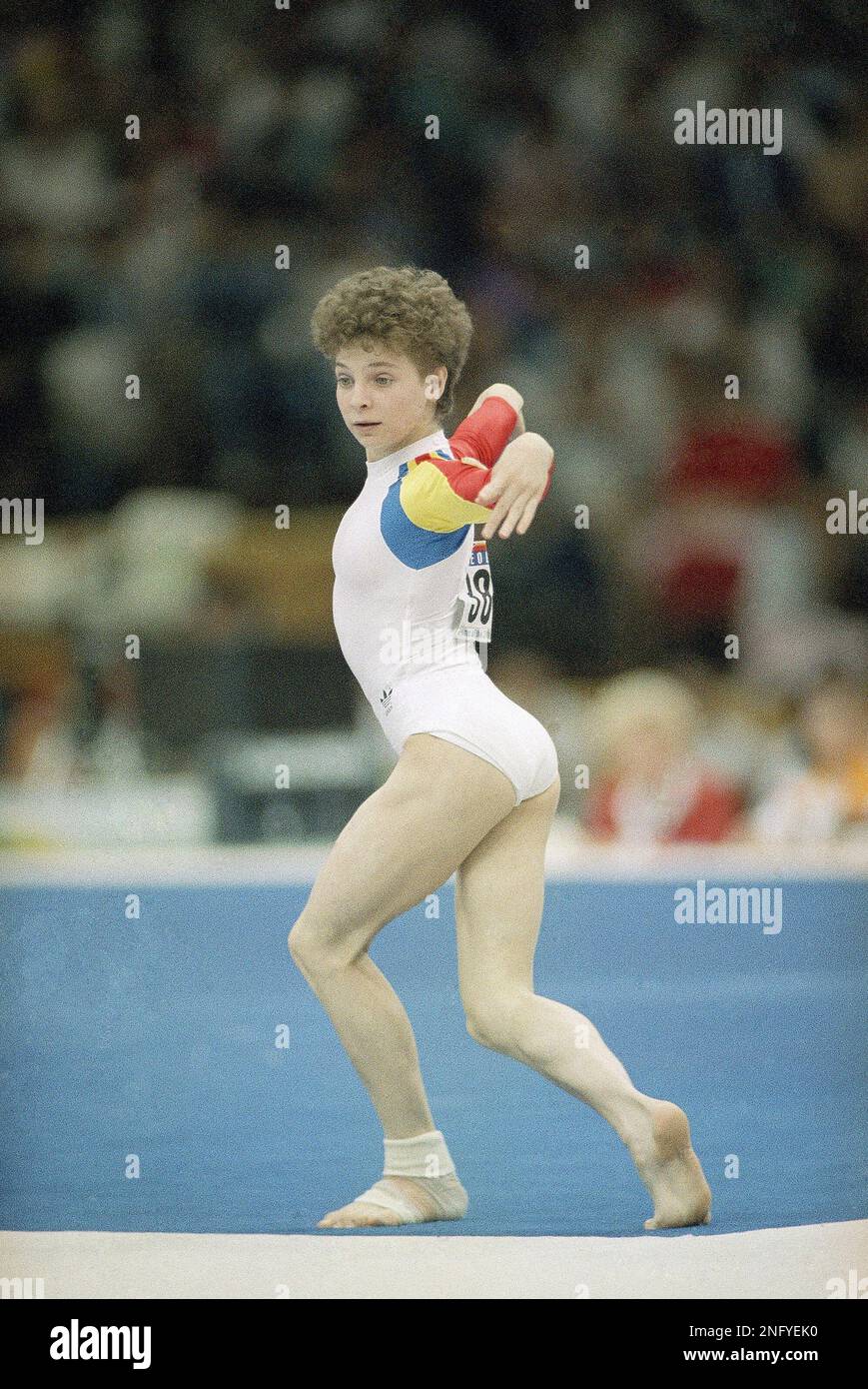 Daniela Silivas of Romania wins the gold medal in the women's floor ...