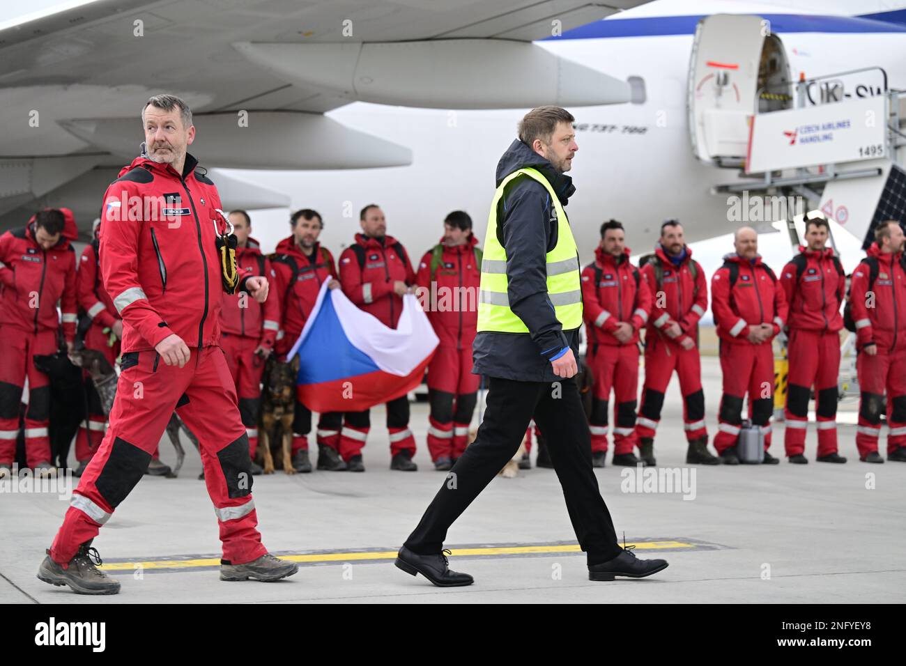 Prague, Czech Republic. 17th Feb, 2023. Czech rescuers of Czech USAR ...