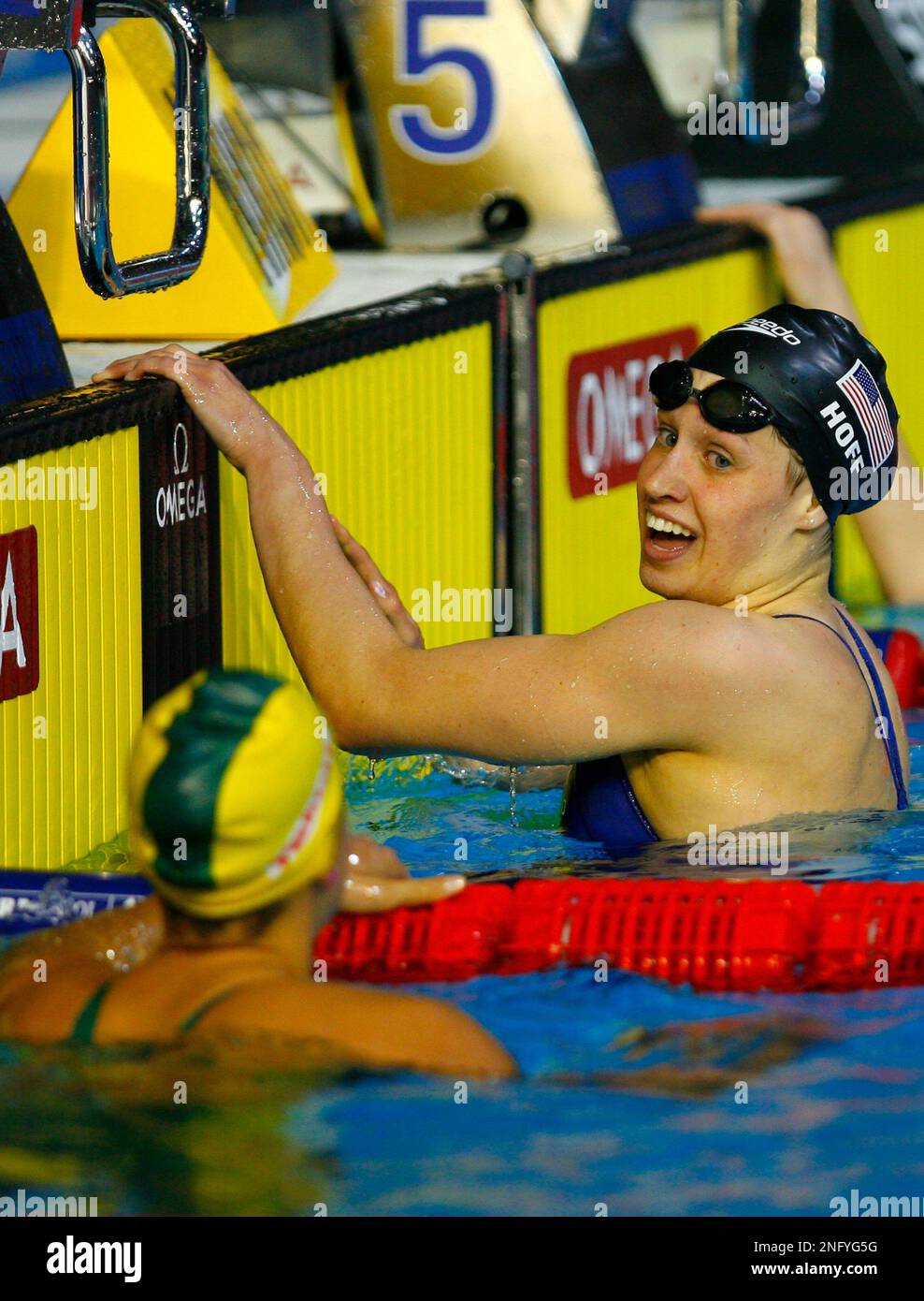 USA's Katie Hoff competes in the women's 200m Individual Medley at the ...