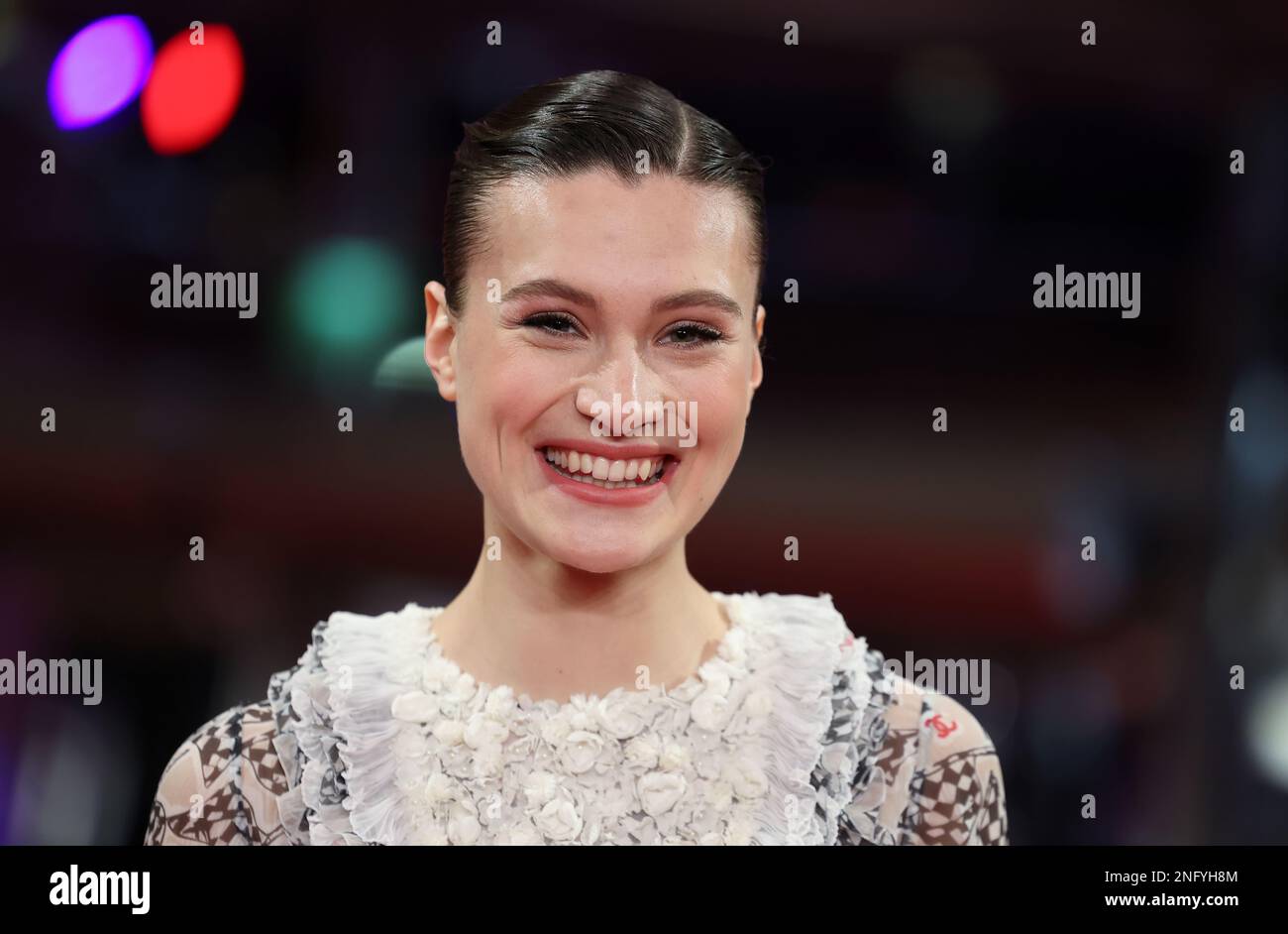 Berlin, Germany. 17th Feb, 2023. Marlene Burow, actress, on the red ...