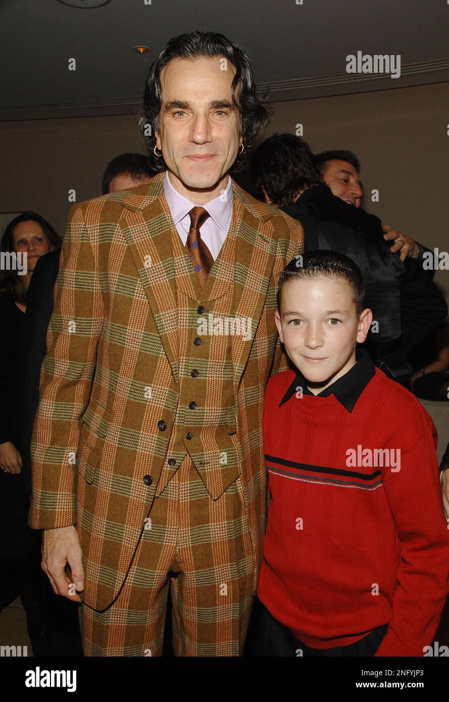 Actor Daniel Day-Lewis, left, and actor Dillion Freasier attend a pre ...