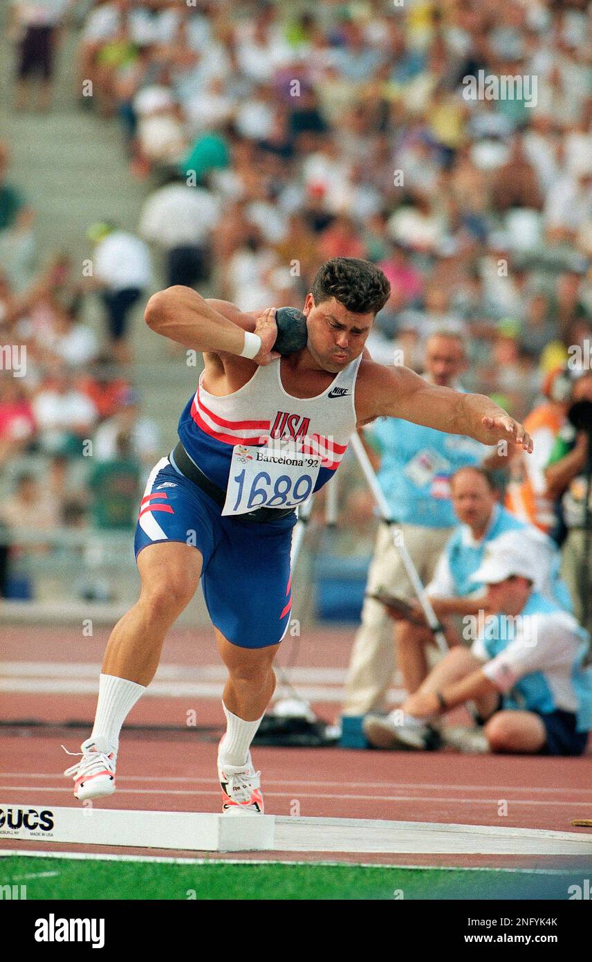 James Doehring, of Fallbrook, Calif., competes Friday in the shot put ...