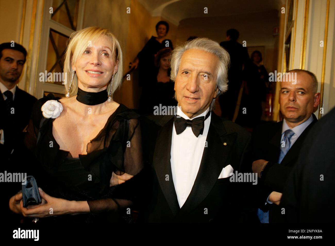Carlo Alberto Corneliani arrives at La Scala's theater in Milan, Friday ...