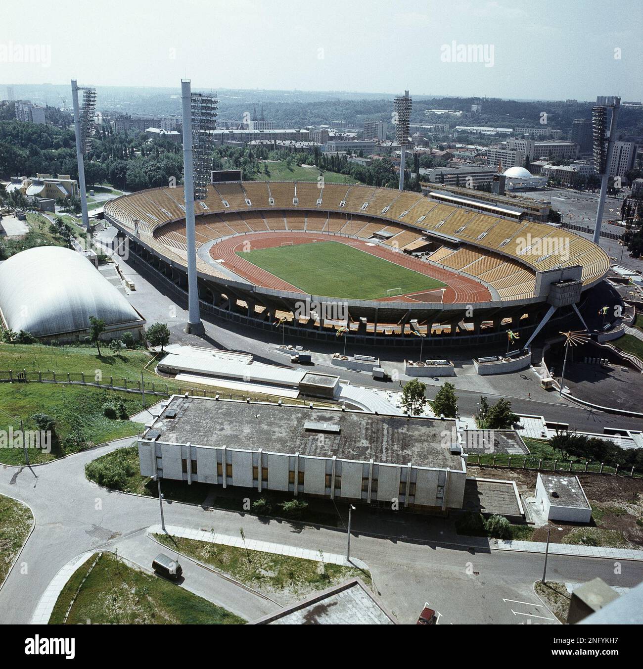 Pictured here is the Central Stadium where the football competition ...