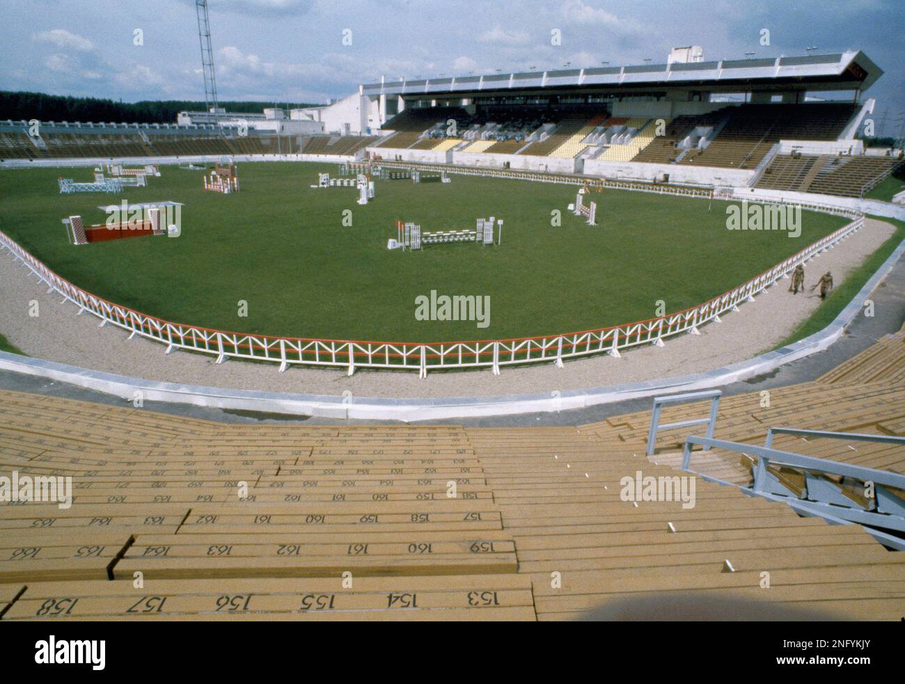 Seen here is the equestrian Olympic Stadium at the 1980 Olympic Games ...