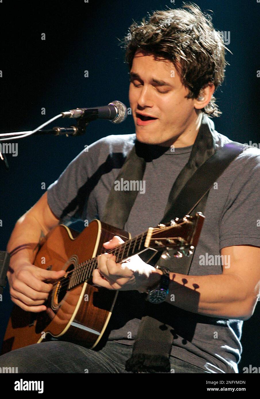 Singer John Mayer performs in concert at the Nokia Theatre L.A. Live in ...