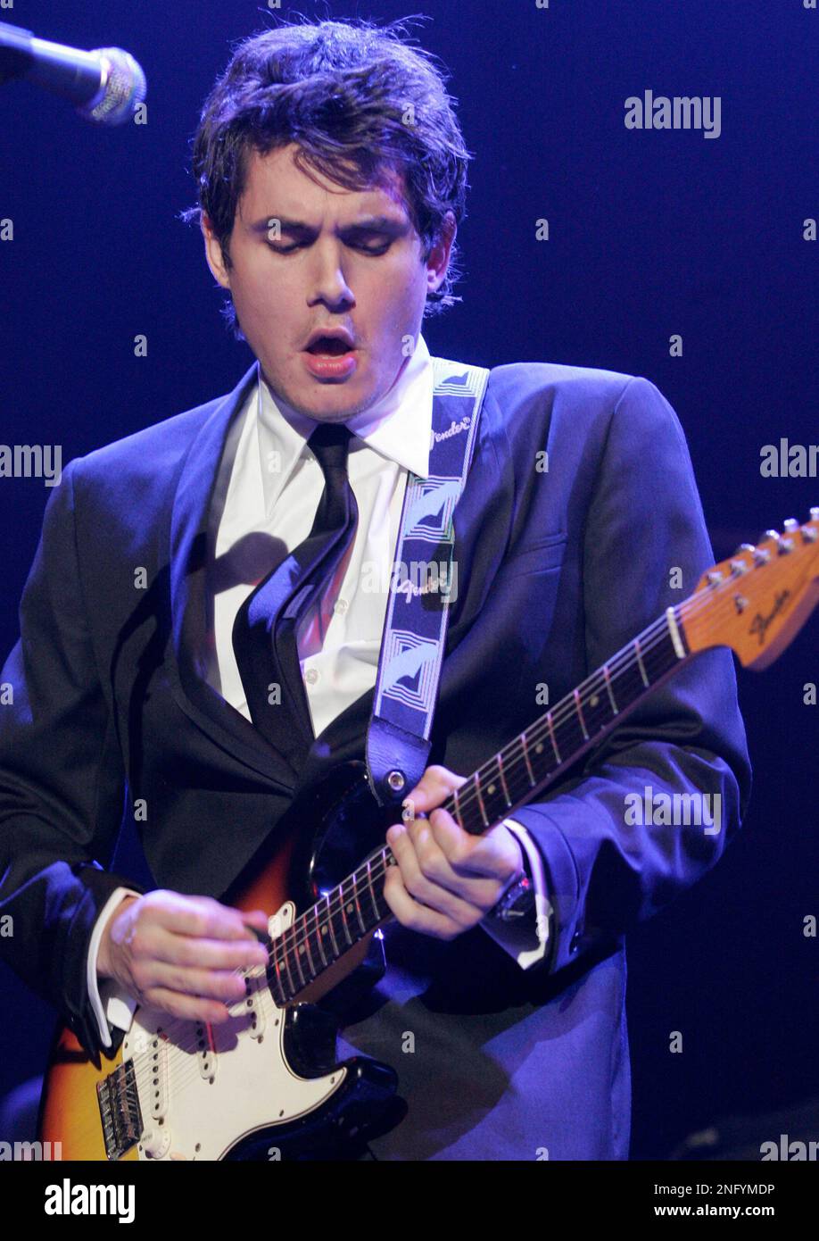 Singer John Mayer performs in concert at the Nokia Theatre L.A. Live in ...