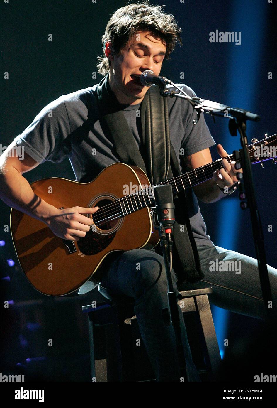 Singer John Mayer performs in concert at the Nokia Theatre L.A. Live in ...