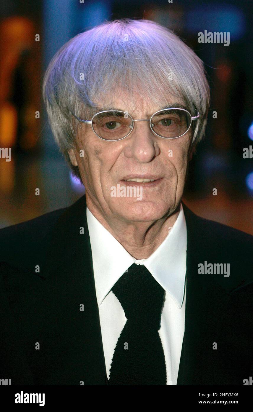 Bernie Ecclestone of Britain, president and CEO of Formula One ...
