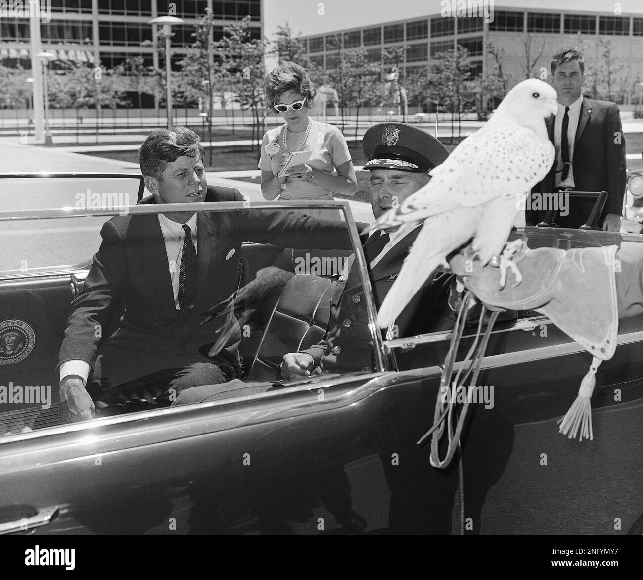 President John Kennedy and Gen. Robert F. Warren, superintendent of the ...