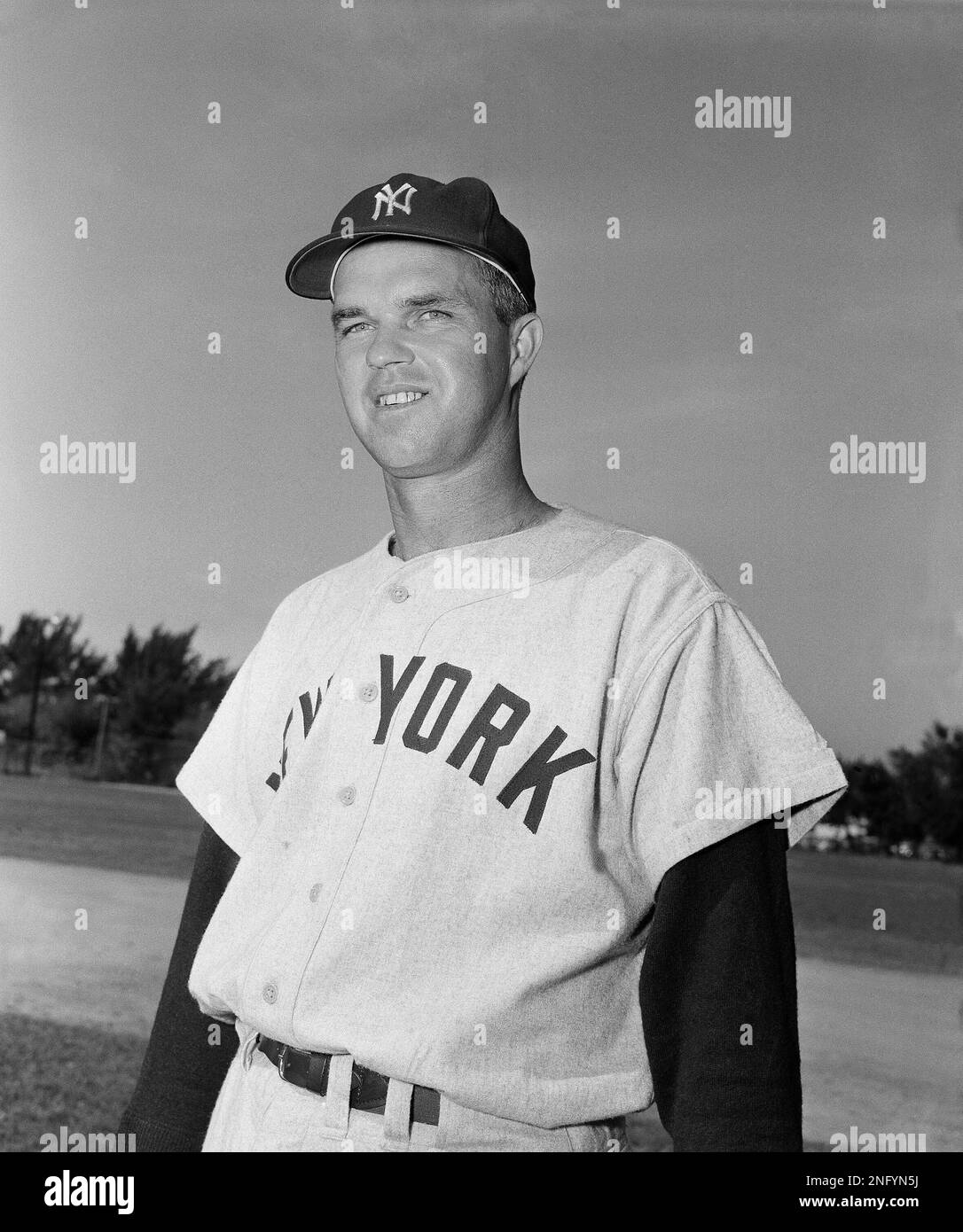 New York Yankees pitcher Johnny Sain, shown in St. Petersburg, Fla ...