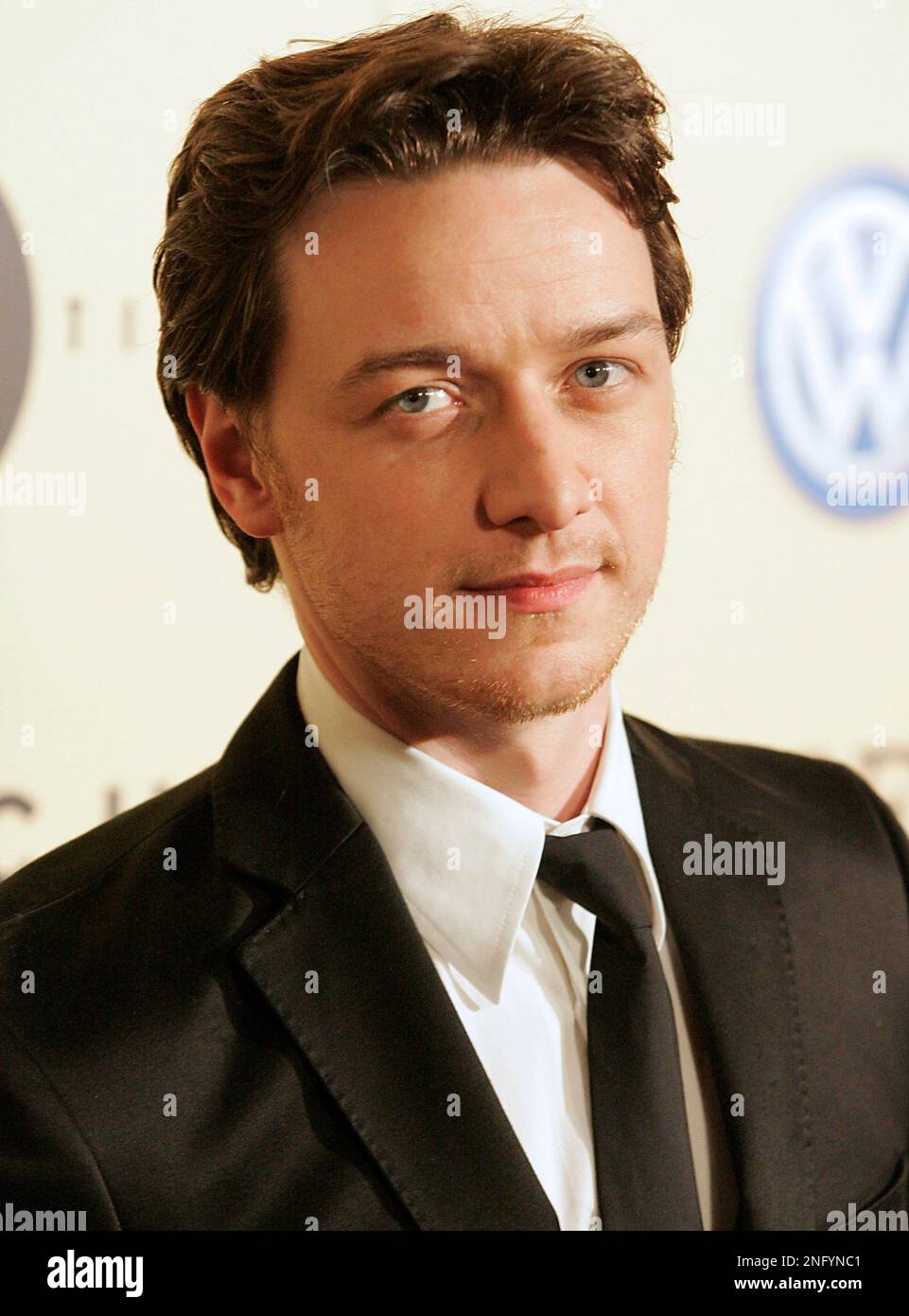 Actor James McAvoy poses on the press line at the Los Angeles premiere ...