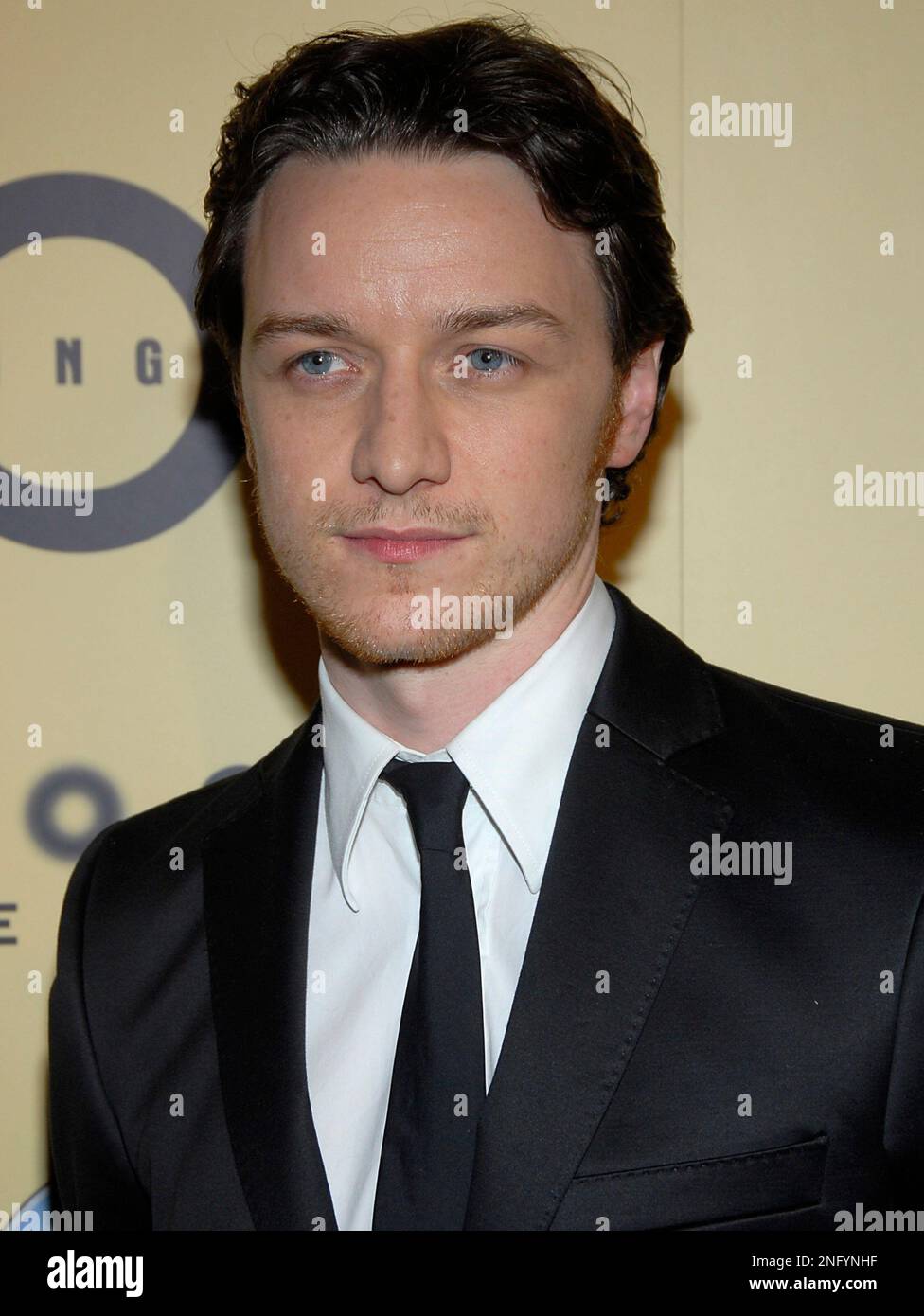 Actor James McAvoy poses on the press line at the Los Angeles premiere ...