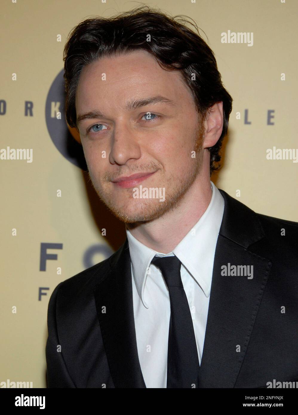 Actor James McAvoy poses on the press line at the Los Angeles premiere ...