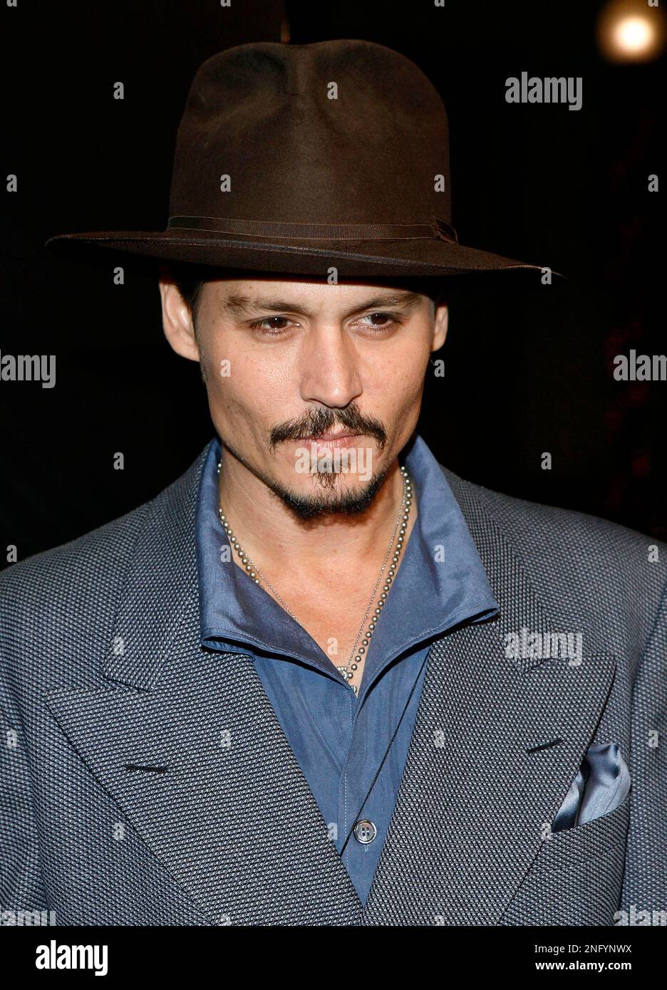 Actor Johnny Depp arrives at the premiere of "Sweeney Todd: The Demon ...