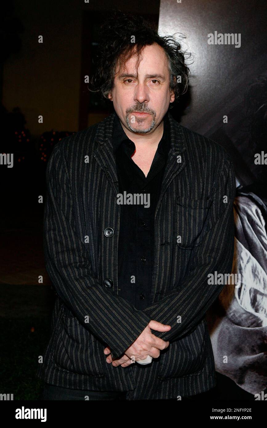 Director Tim Burton arrives at the premiere of "Sweeney Todd: The Demon ...