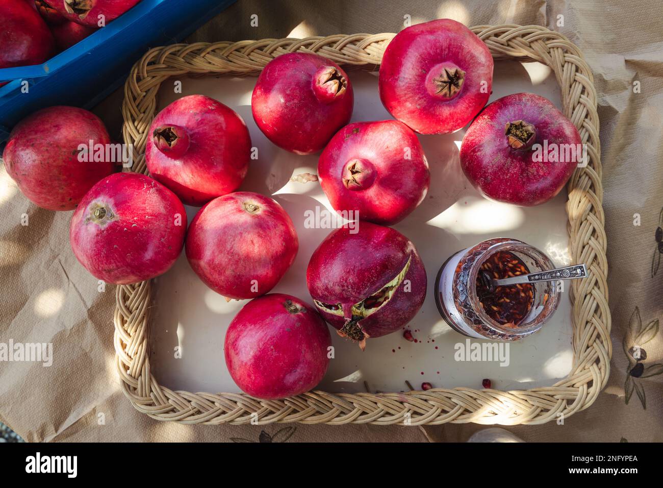 Pomegranate jam produced by Agrovino Farm of Violaris family in ...
