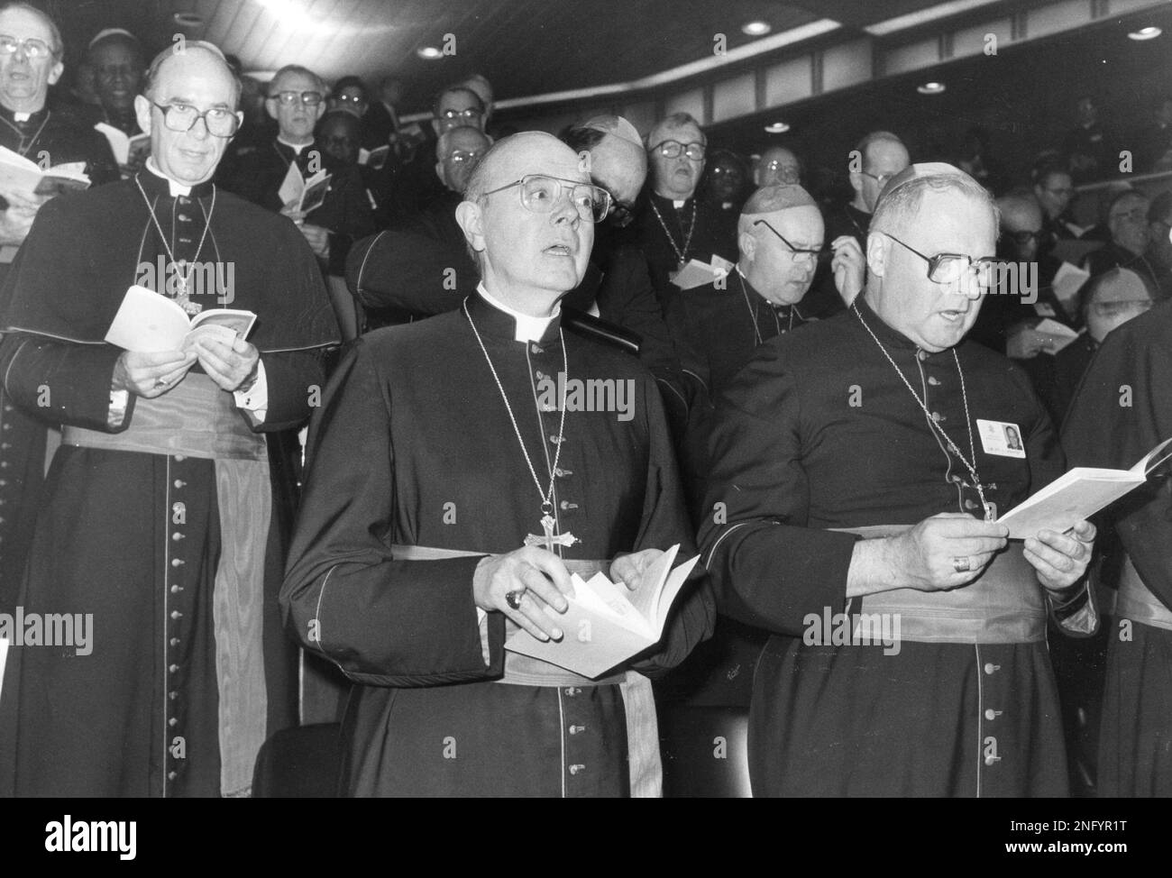 The World Synod of Bishops continues its meeting in the Synod Hall at ...