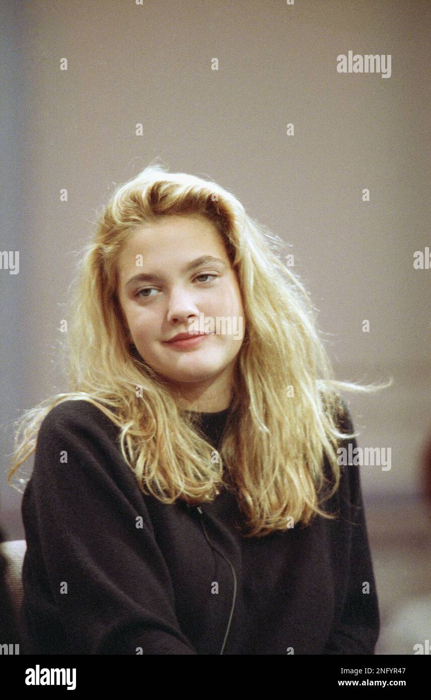 Actress Drew Barrymore is shown in 1990 photo. Barrymore is the ...