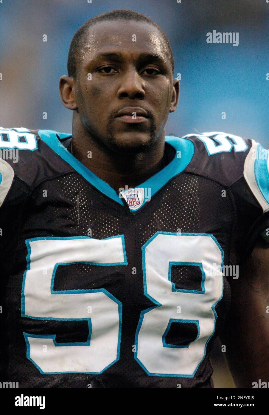 Carolina Panthers' Thomas Davis (58) is shown before an NFL football ...
