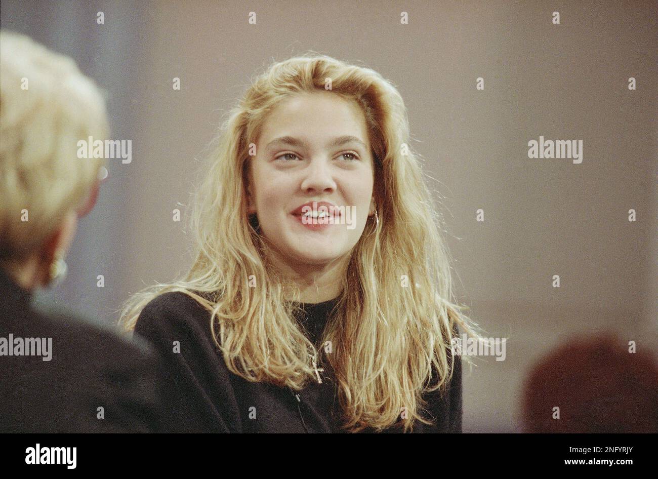 Actress Drew Barrymore is shown in 1990 photo. Barrymore is the ...
