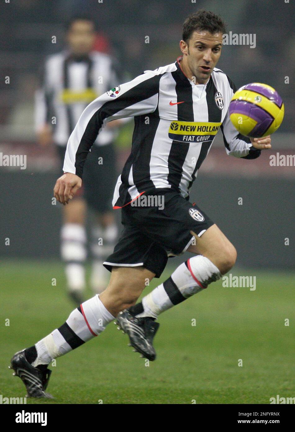 Juventus forward Alessandro Del Piero controls the ball during a major ...