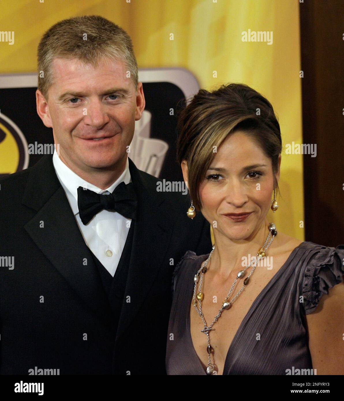 Jeff Burton and his wife Kim Burton arrive for the NASCAR Nextel Cup ...