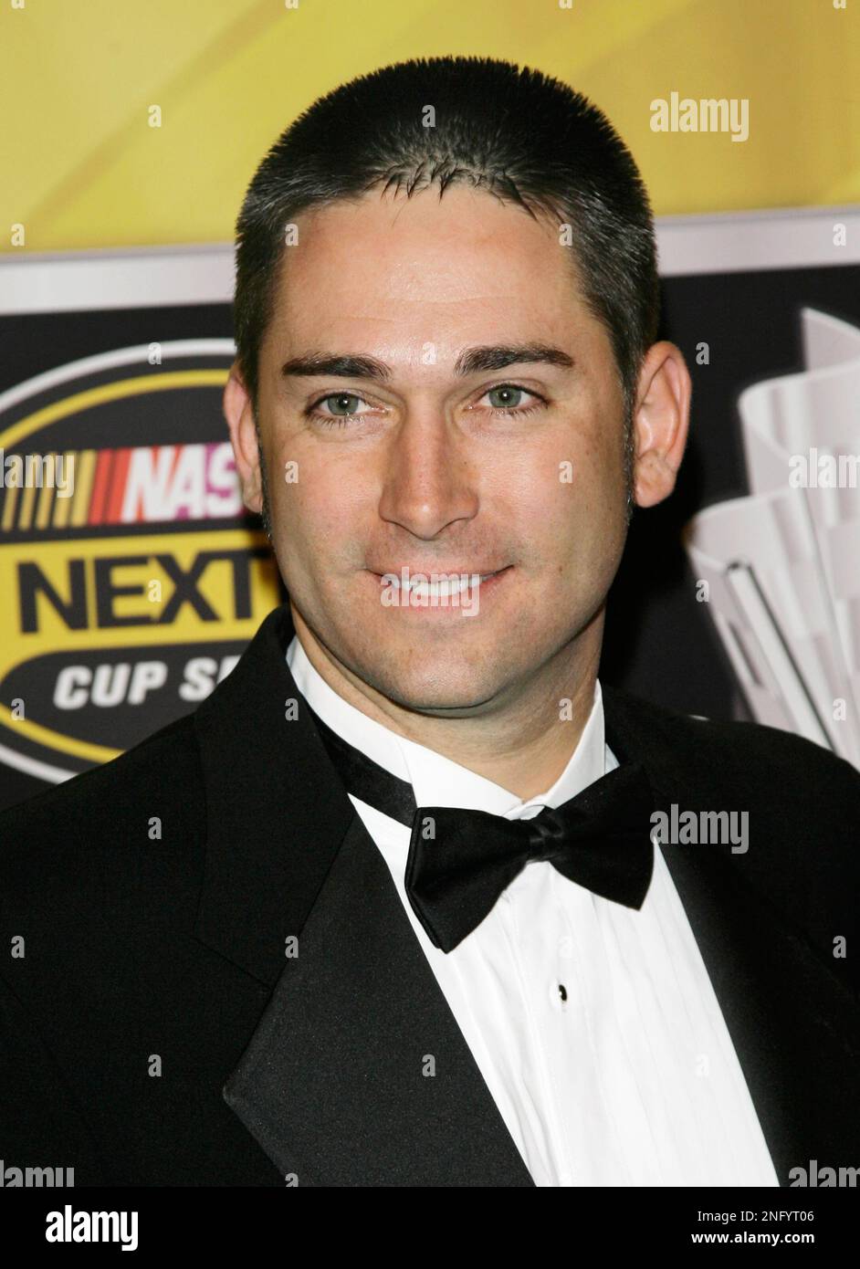 Driver LW Miller arrives for the NASCAR Nextel Cup auto racing series ...