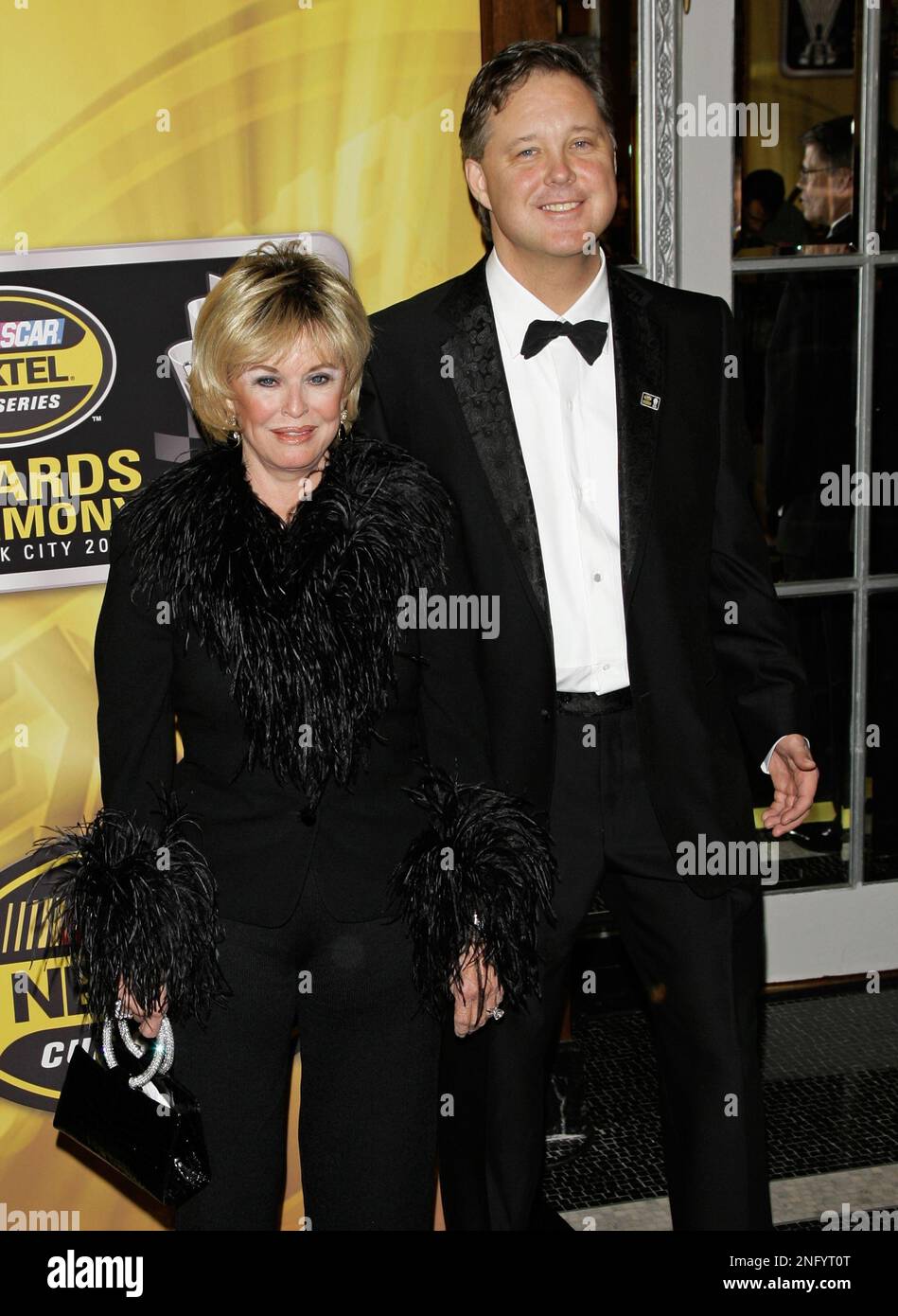 Betty Jane France, widow of Bill France Jr., and her son Brian France ...