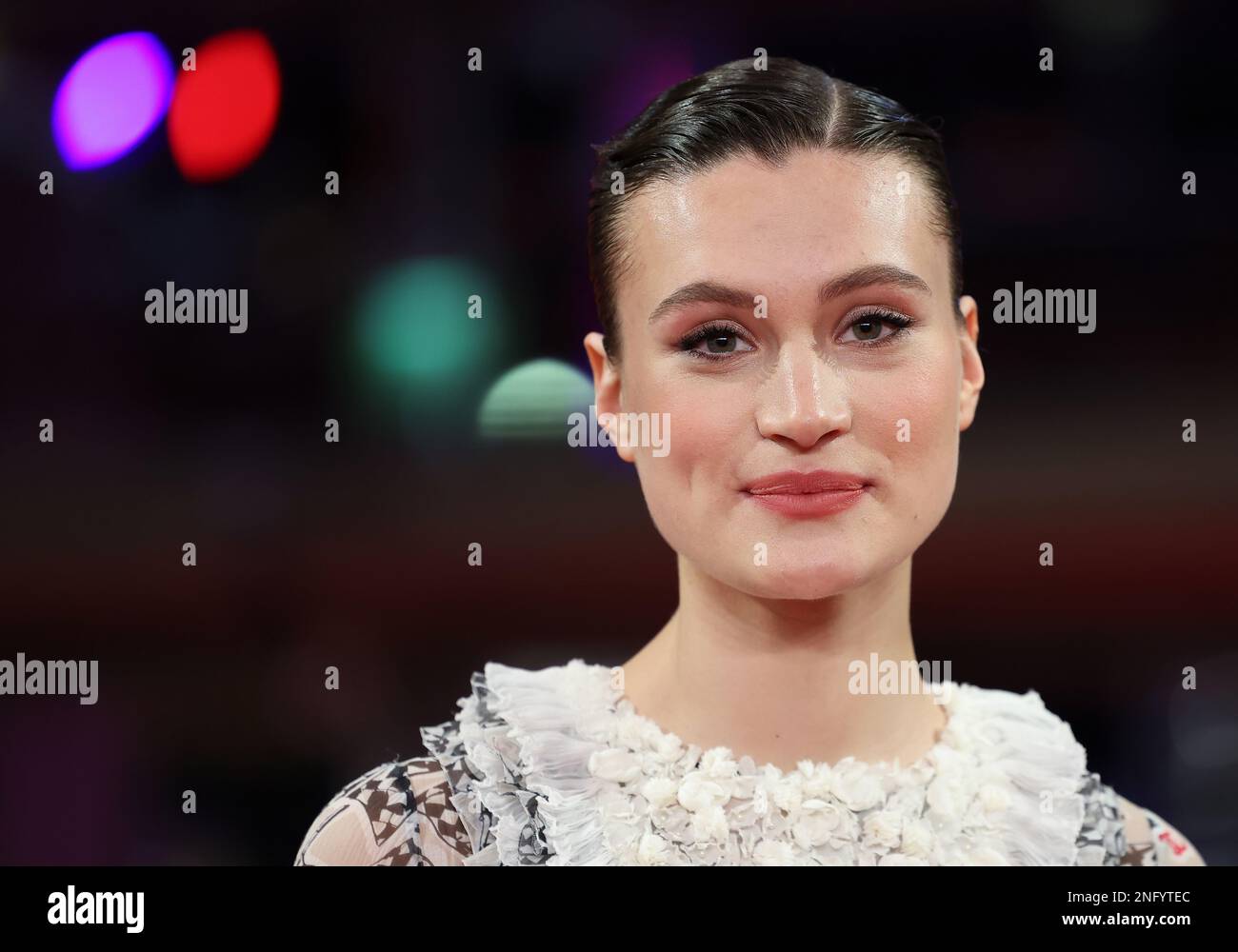 Berlin, Germany. 17th Feb, 2023. Marlene Burow, actress, on the red ...