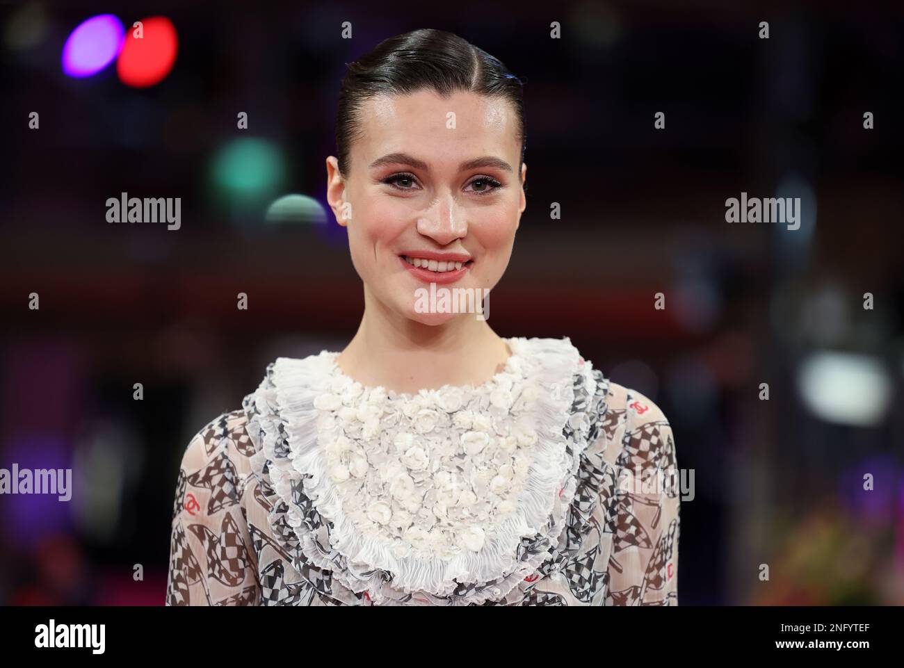 Berlin, Germany. 17th Feb, 2023. Marlene Burow, actress, on the red ...