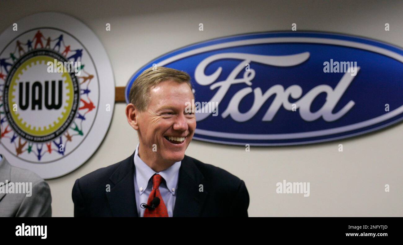 Alan Mulally, president and CEO of the Ford Motor Co. is seen at the ...