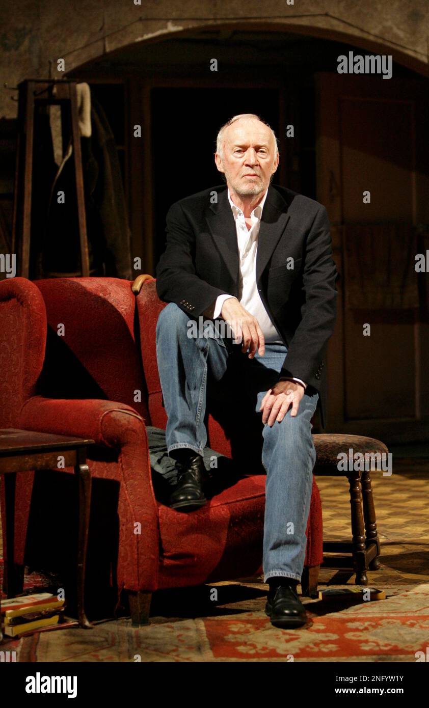 Actor Jim Norton poses for a picture on the set of "The Seafarer" in ...