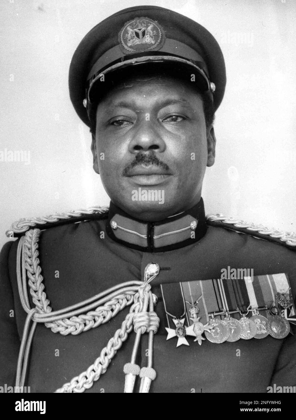Major-General J.T.U. Aguiyi-Ironsi head of Nigeria's new Federal ...