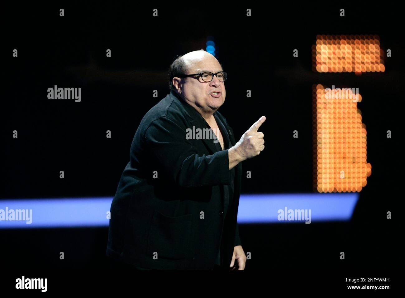 Danny DeVito is seen onstage during "Movies Rock: A Celebration of ...