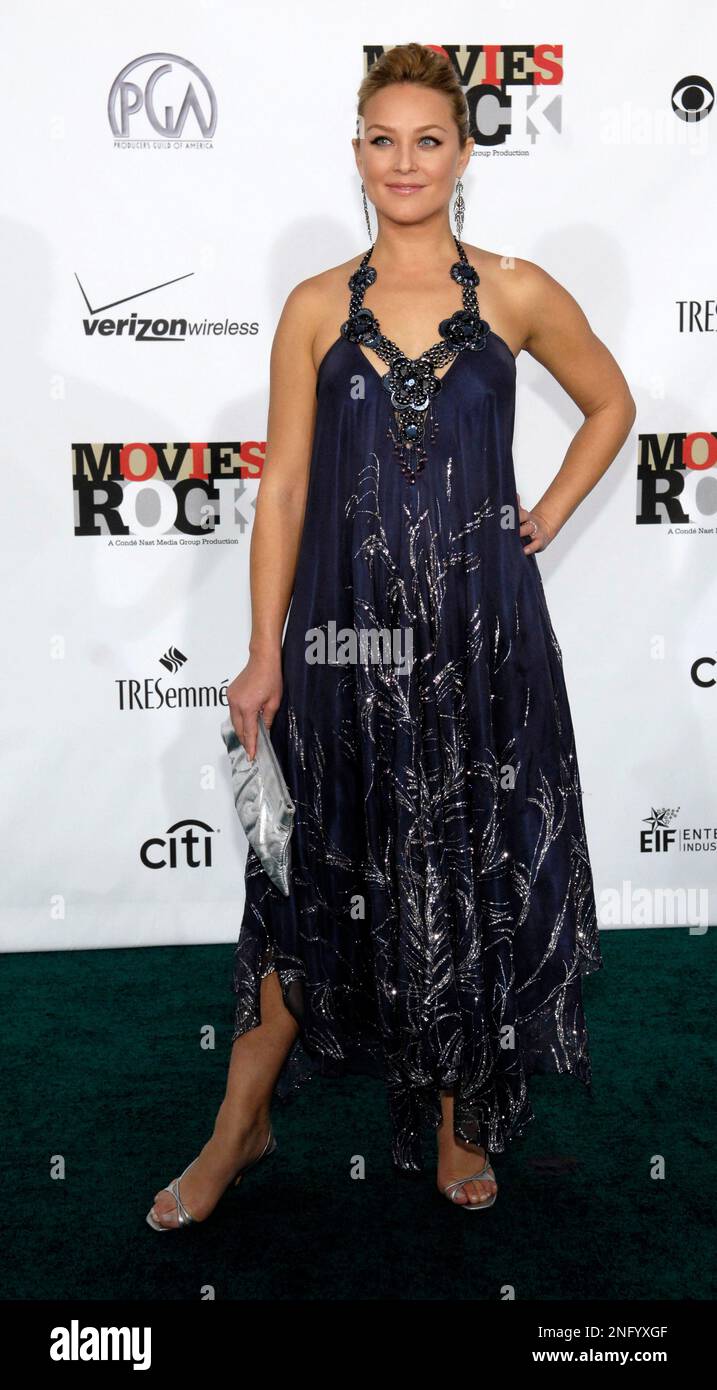 Actress Elisabeth Rohm arrives at "Movies Rock: A Celebration of Music ...