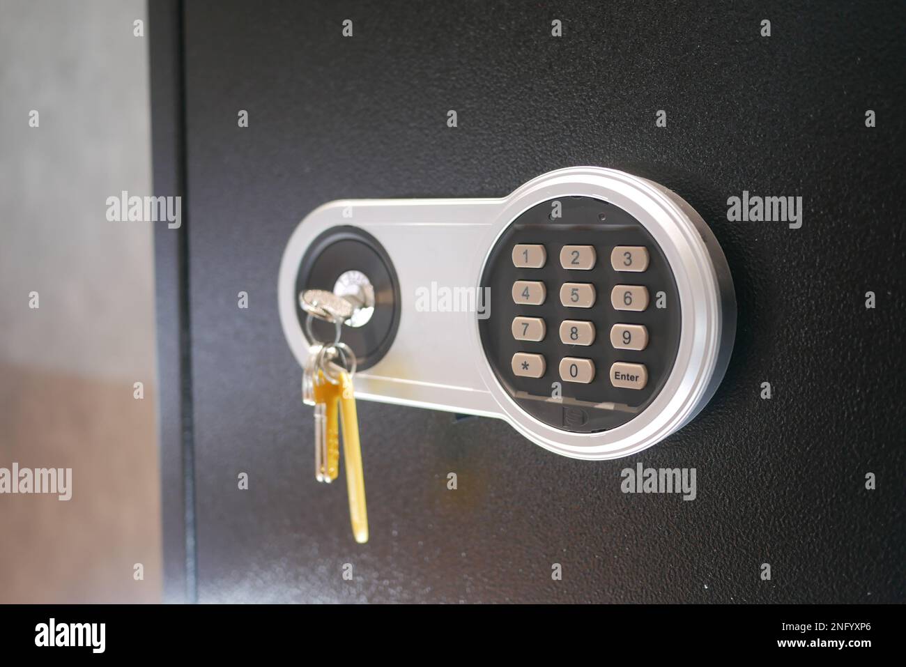 Safe dial lock close up background Stock Photo - Alamy
