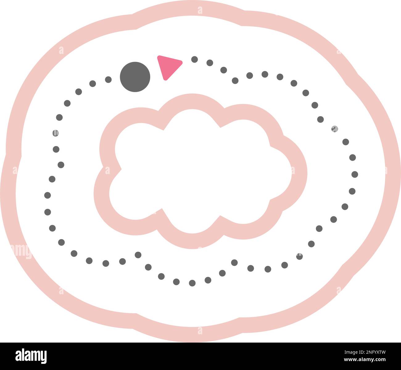 Dotted cloud shape for tracing lines for preschool and kindergarten ...