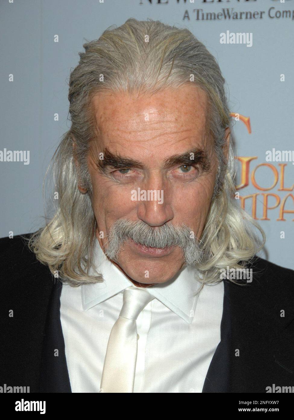 Actor Sam Elliott arrives at the premiere of "The Golden Compass" at ...