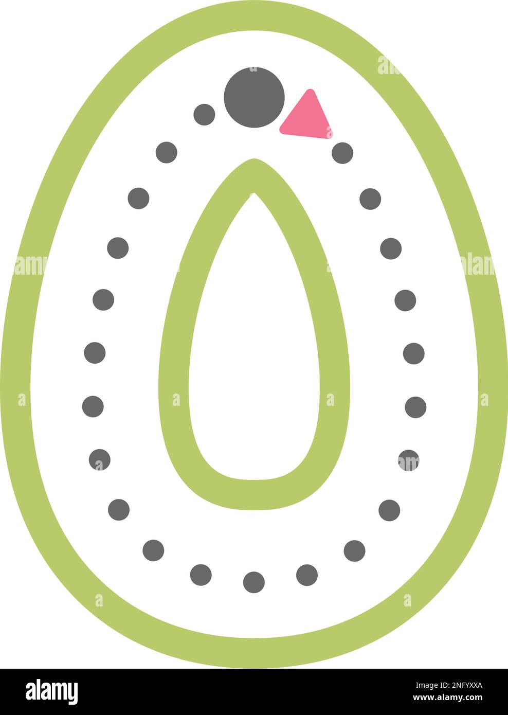 Dotted oval shape for tracing lines for preschool and kindergarten ...