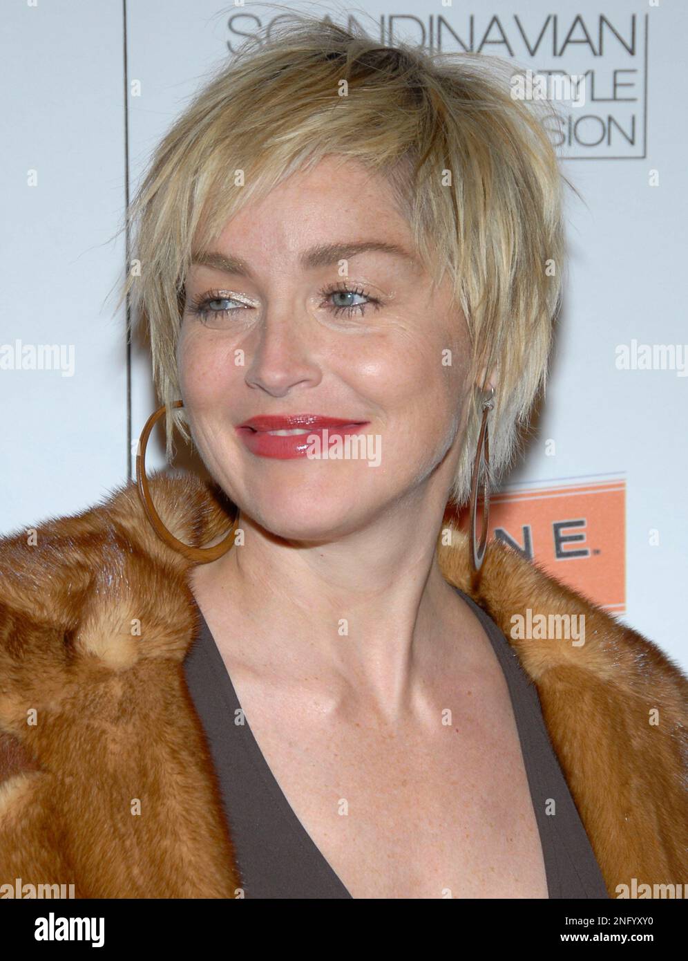 Actress Sharon Stone poses on the press line at the Scandinavian Style ...