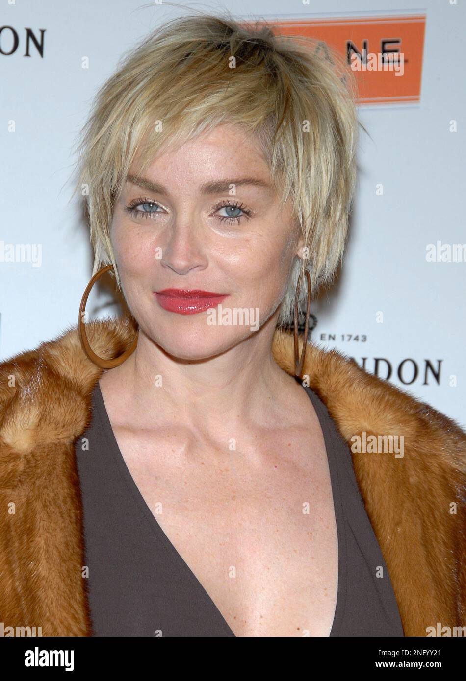 Actress Sharon Stone poses on the press line at the Scandinavian Style ...
