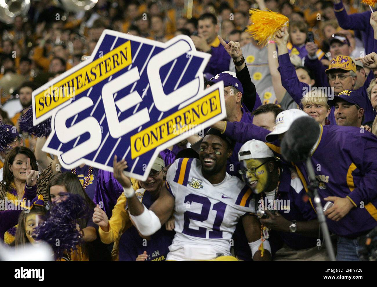 LSU cornerback Chevis Jackson reacts after a 21-14 win over Tennessee ...