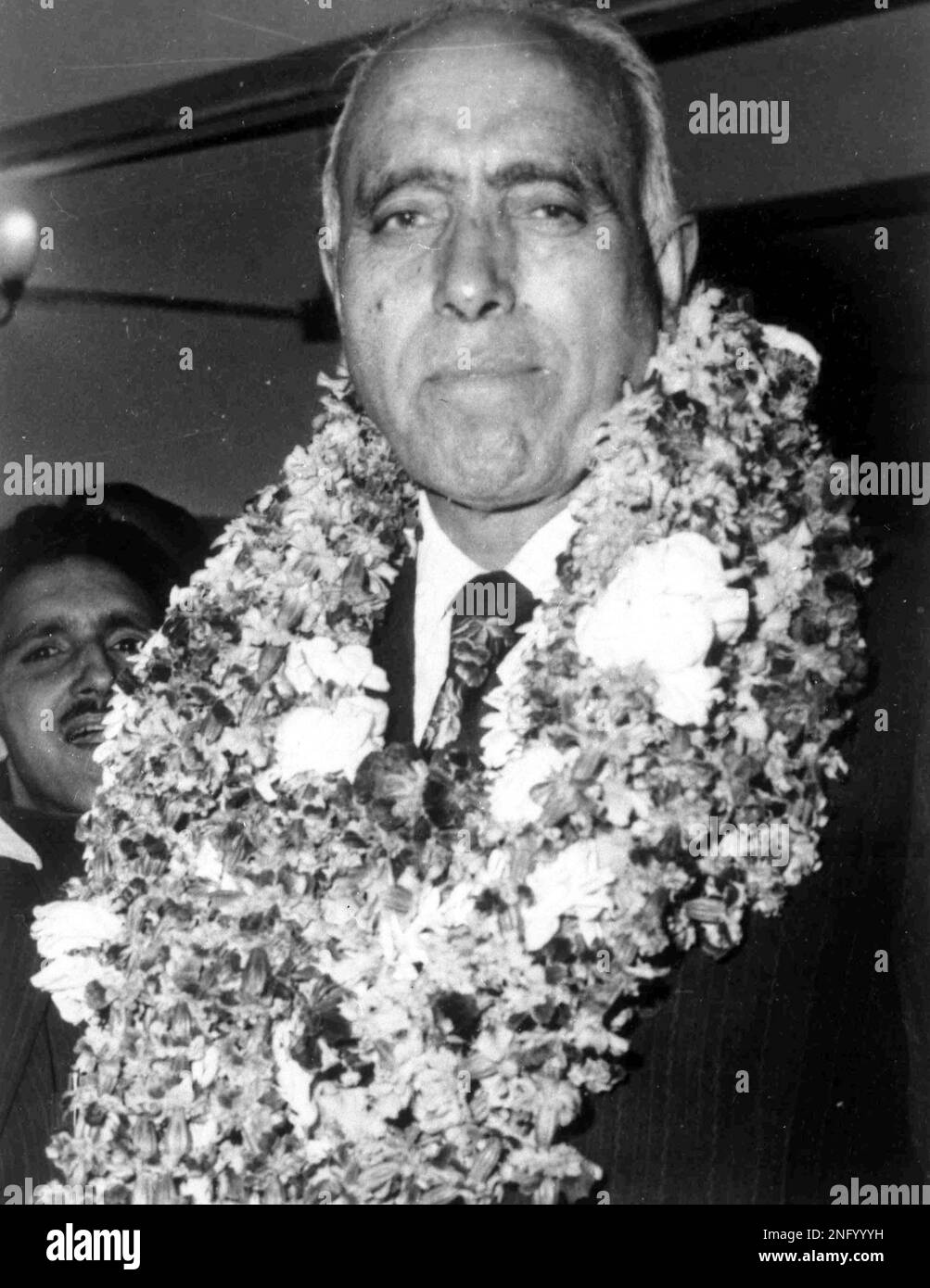 Sheik Mohammed Abdullah after he was sworn in as Chief Minister of ...