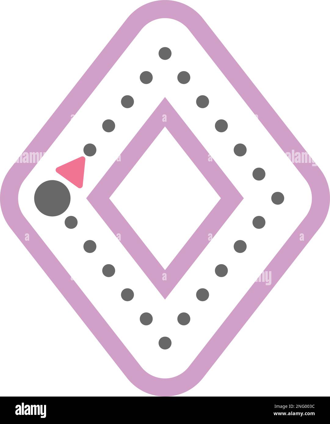 Dotted shape for tracing Stock Vector Images - Alamy