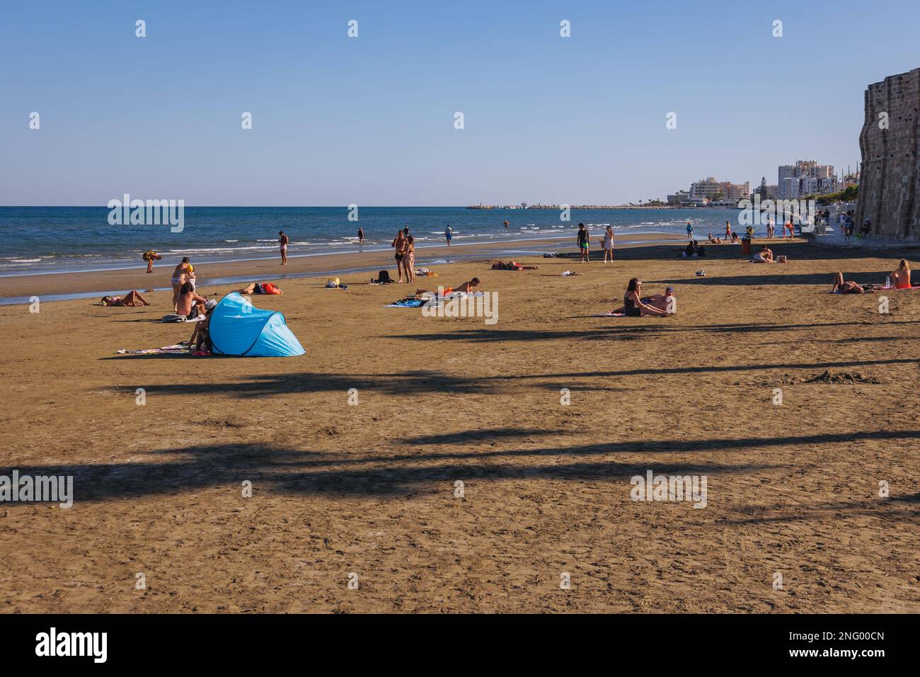 Finikoudes beach hi-res stock photography and images - Alamy