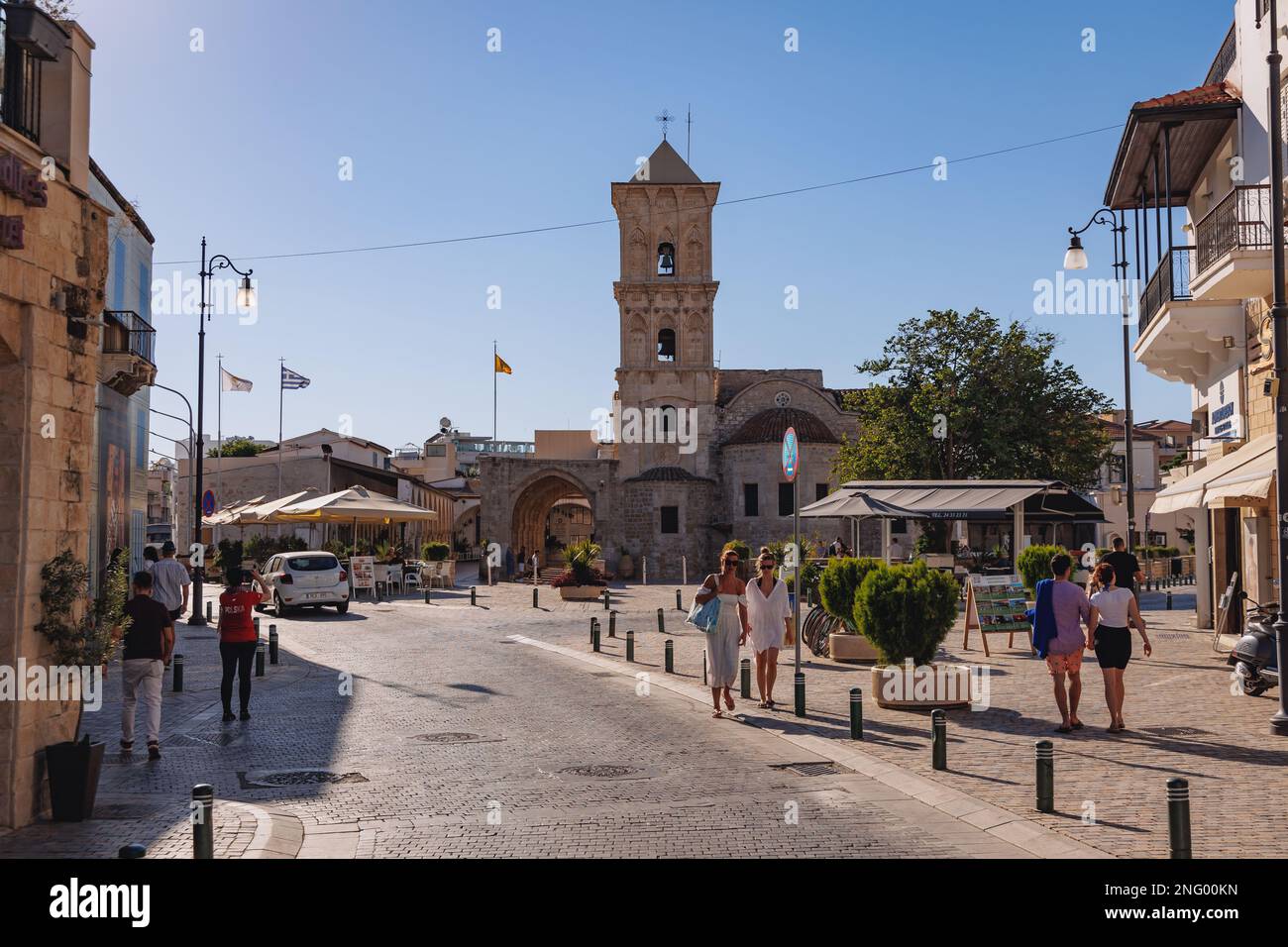 Church of Saint Lazarus in Old Town of Larnaca city, Cyprus island ...