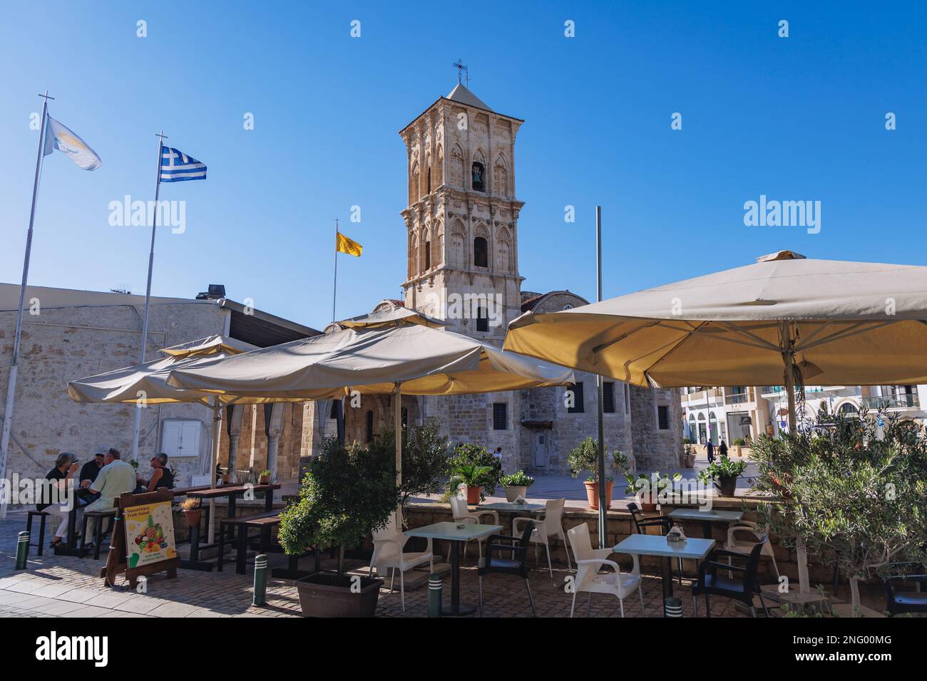 Church of Saint Lazarus in Old Town of Larnaca city, Cyprus island ...
