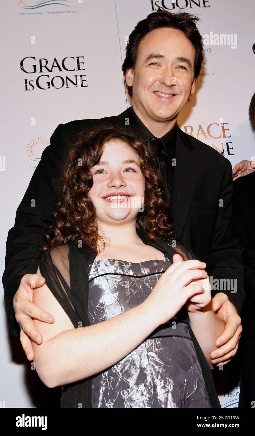 Actress Gracie Bednarczyk is seen with John Cusack at the premiere of ...