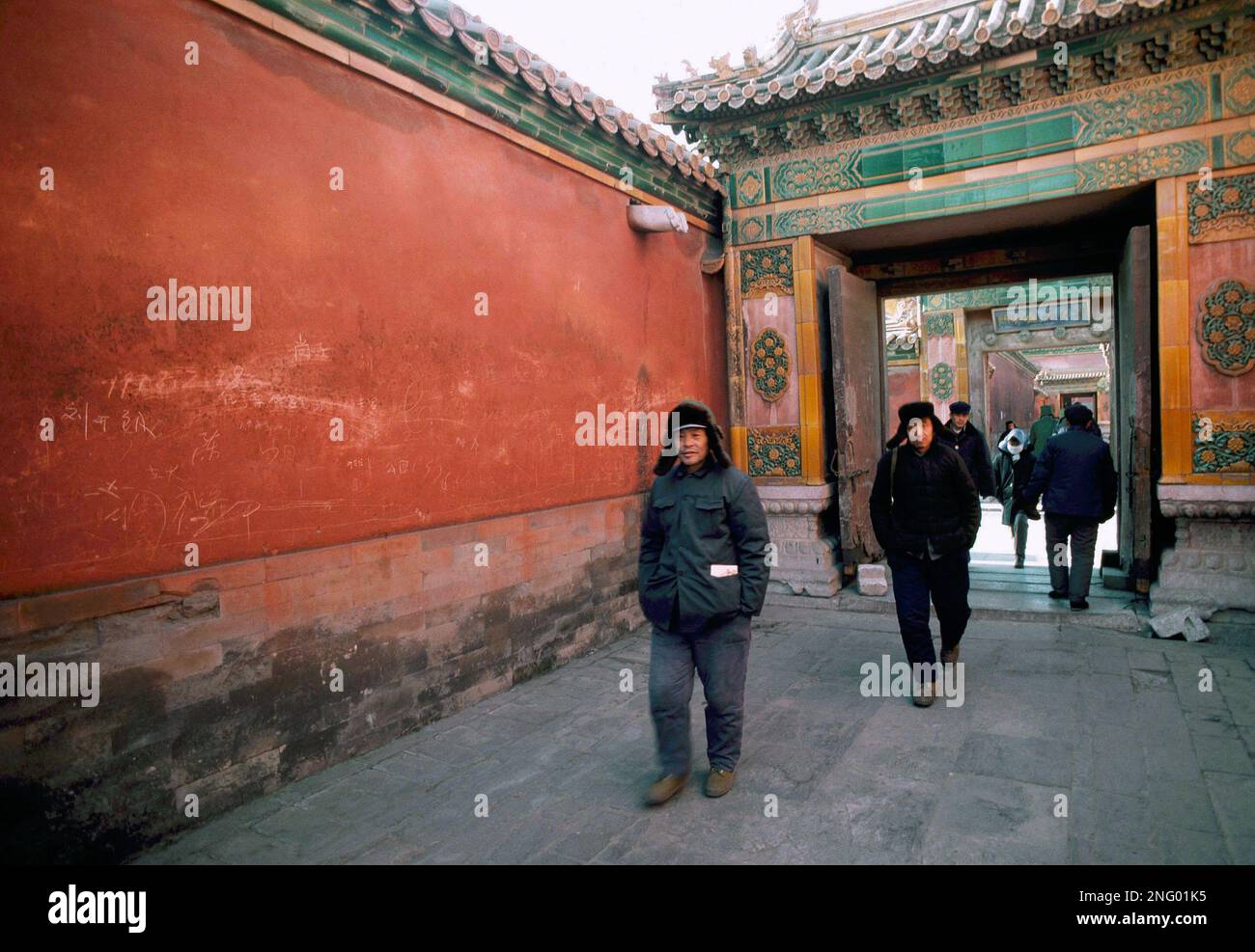 People gather in the Forbidden City in Beijing, China, January 1979 ...